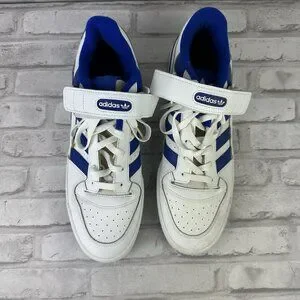 adidas | Shoes | Adidas White Blue Athletic Shoes Evh 7904 Men Size 12 ...